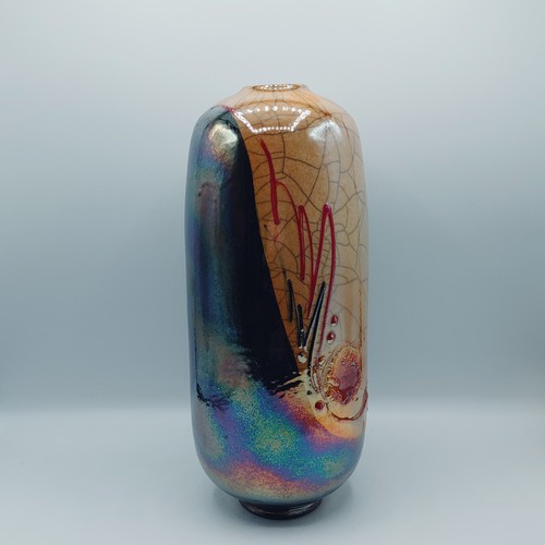 Raku artwork at Hunter-Wolff Gallery in Colorado Springs