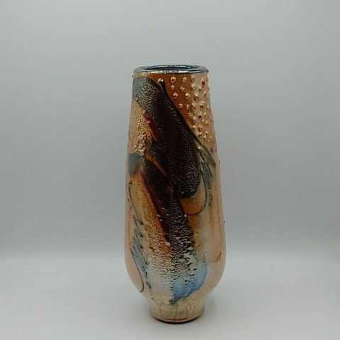 Raku artwork at Hunter-Wolff Gallery in Colorado Springs
