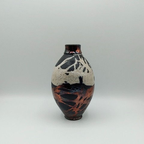 Raku artwork at Hunter-Wolff Gallery in Colorado Springs